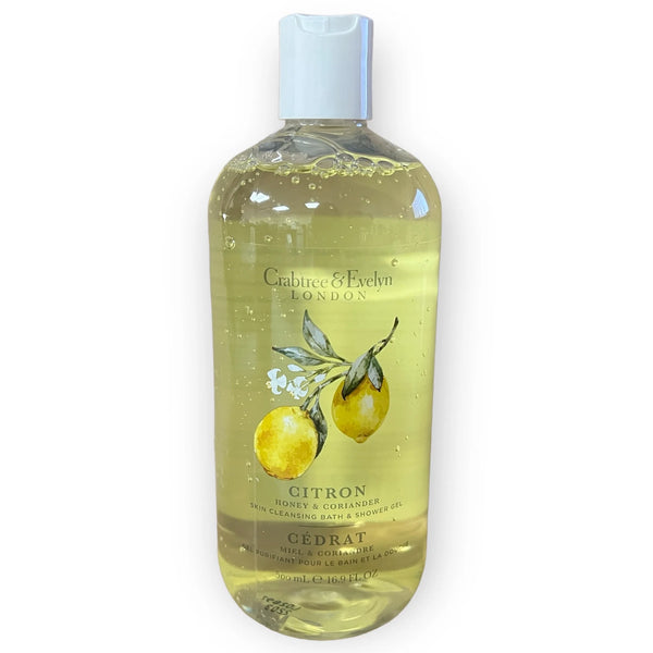 Crabtree & Evelyn Citron Honey & Coriander Skin Cleansing Bath and Sho ...