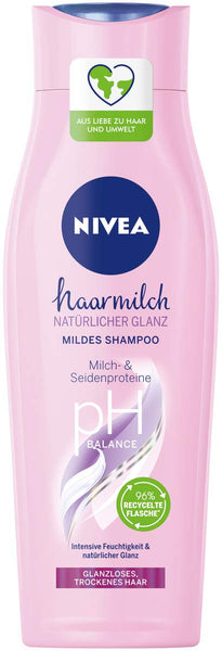 Nivea Hairmilk Natural Shine Shampoo 250 ml / 8.4 fl oz – Eisler Chemist